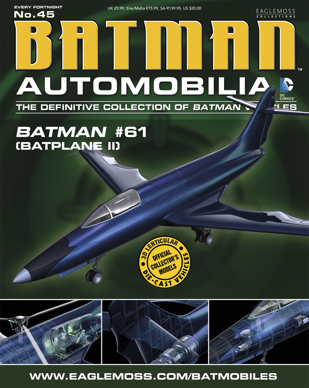 Eaglemoss DC Comics Automobilia #045 Batman #61 Batplane II | Fanboy ...