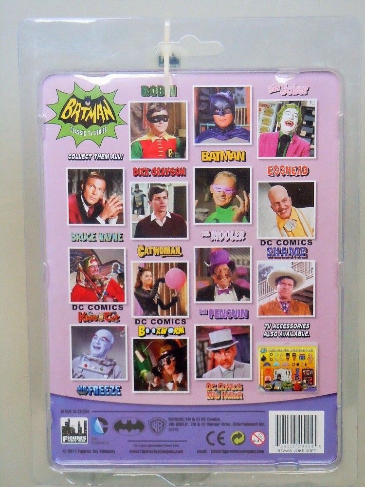 Figures Toy Company Batman 1966 Joker Prison Softball 8" Figure ...