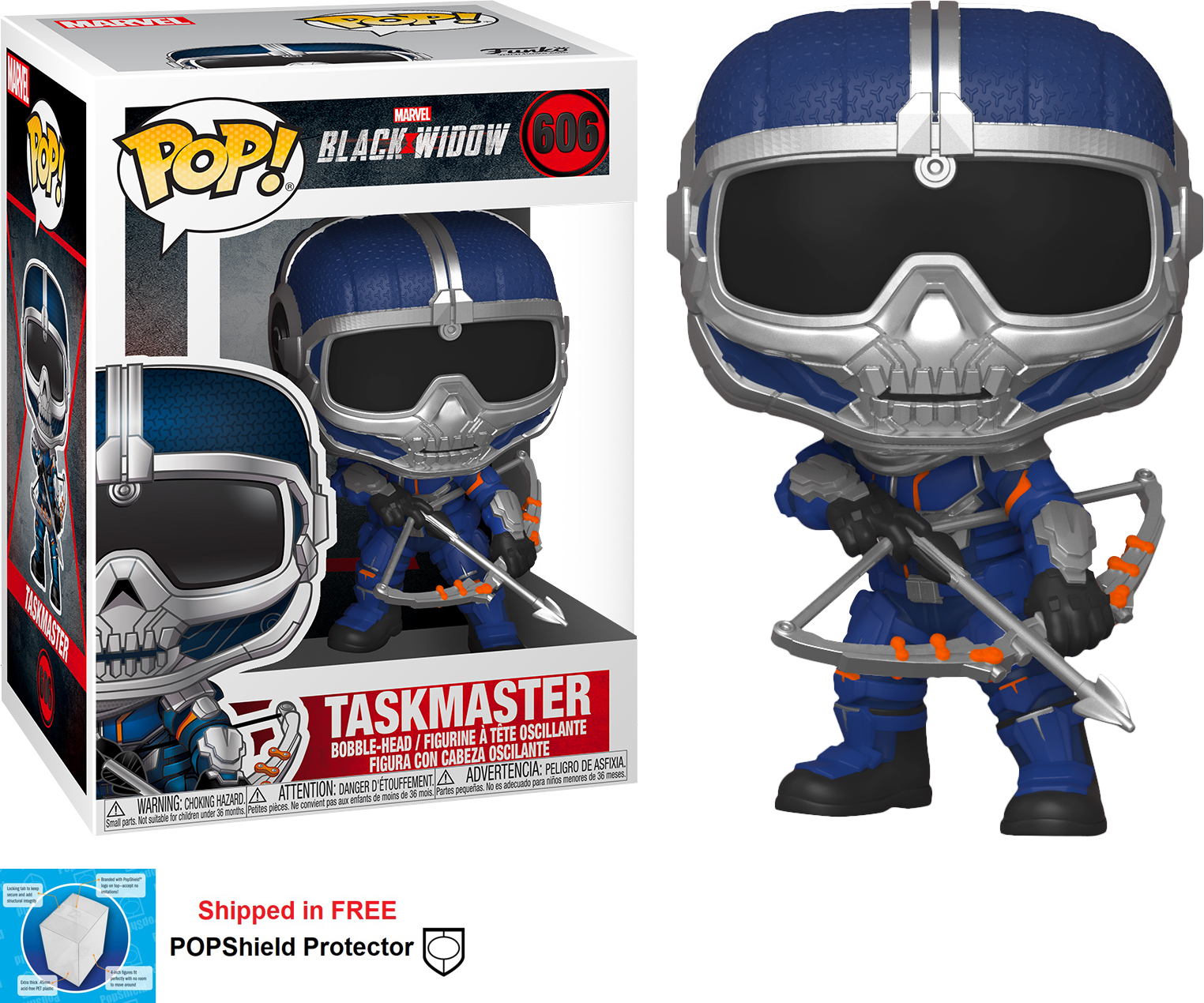 Funko POP Marvel Black Widow Movie Taskmaster - #606 | Fanboy Collectibles