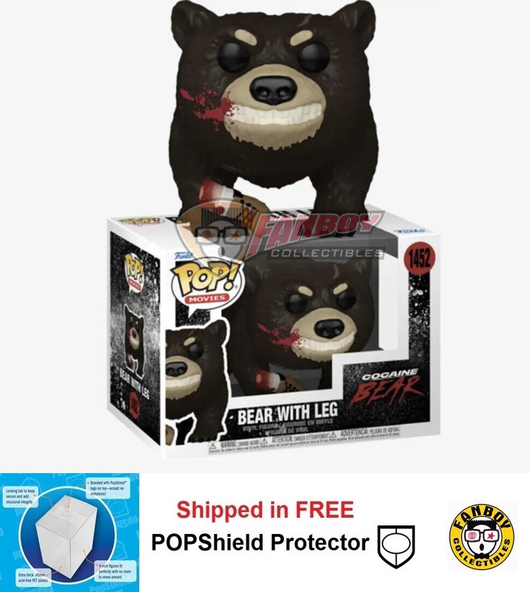 Funko POP Movies Cocaine Bear with Leg #1452 | Fanboy Collectibles
