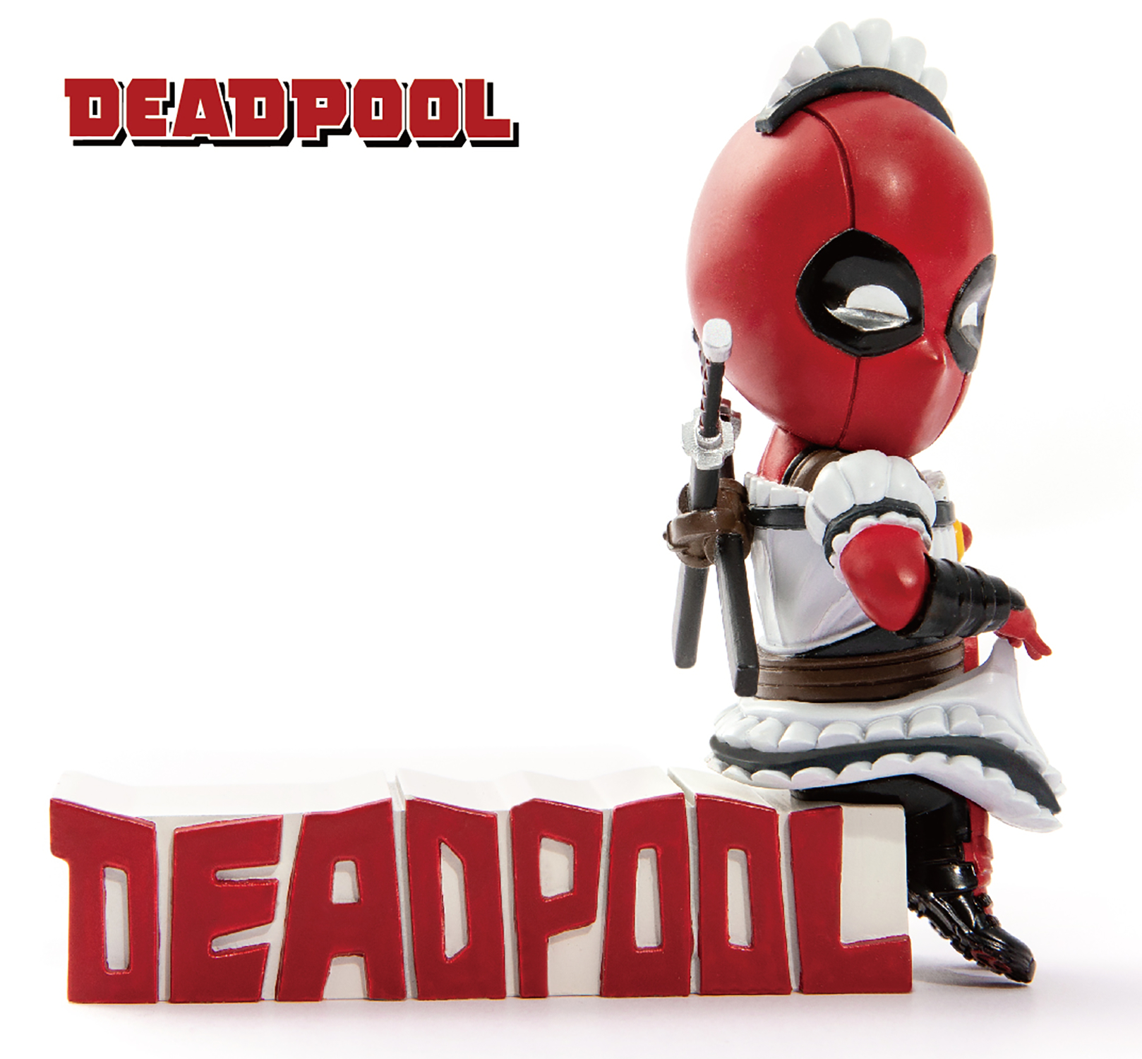 Beast Kingdom, Egg Attack, Deadpool, Servant, French Maid, Figure, MEA ...