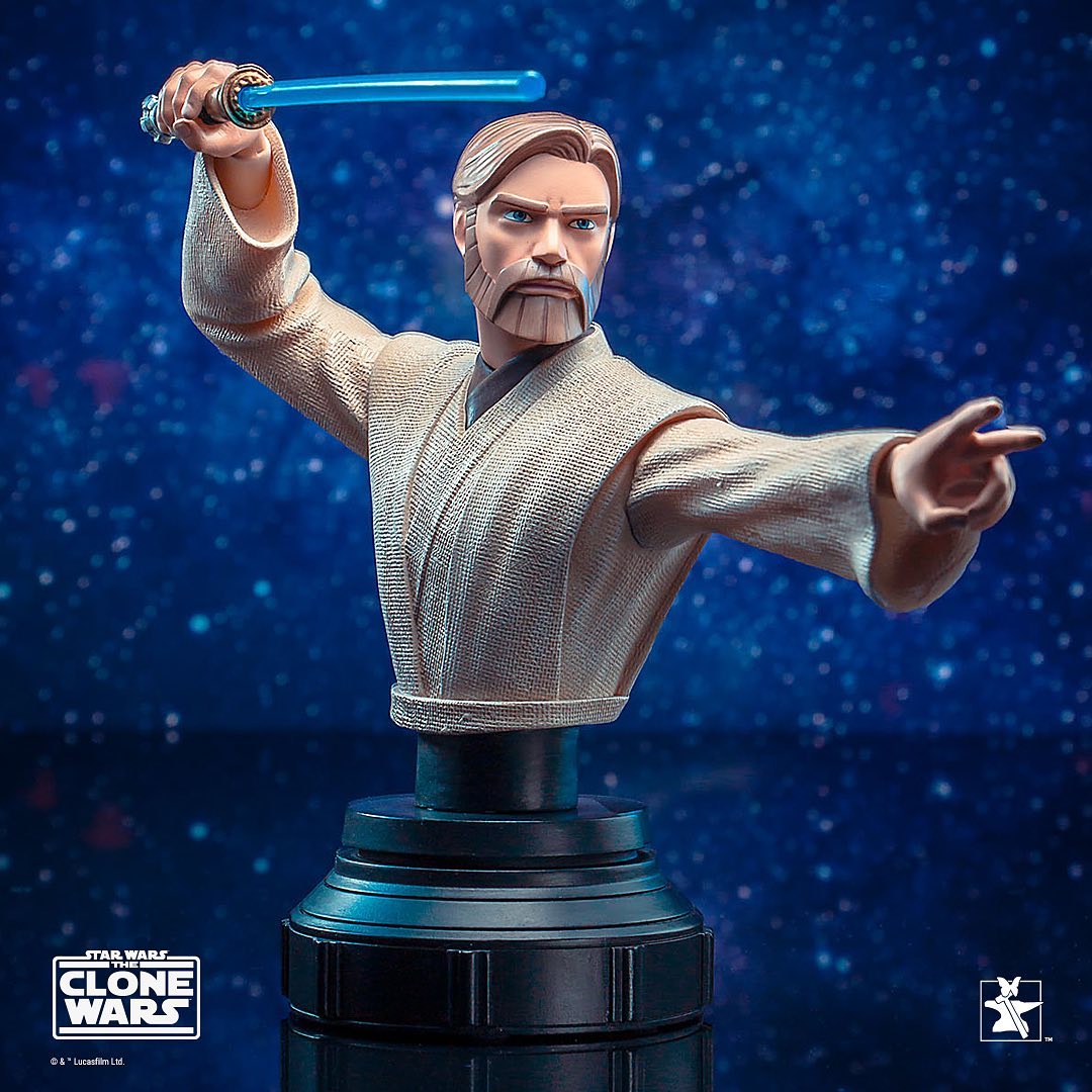 Gentle Giant Star Wars: The Clone Wars Obi-Wan Kenobi Bust | Fanboy ...
