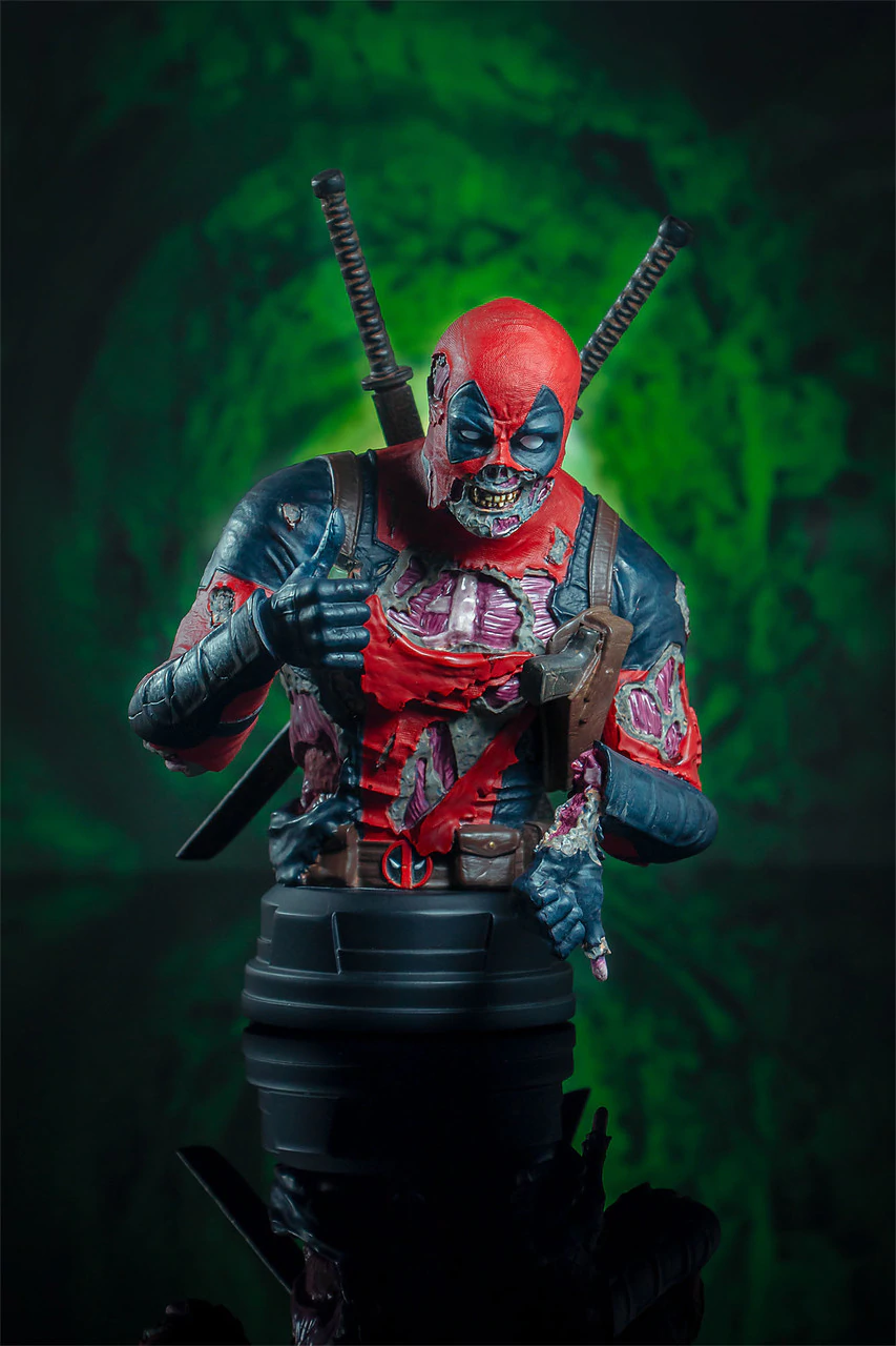 Gentle Giant Marvel Zombie Deadpool Bust - San Diego Comic Con 2020 ...