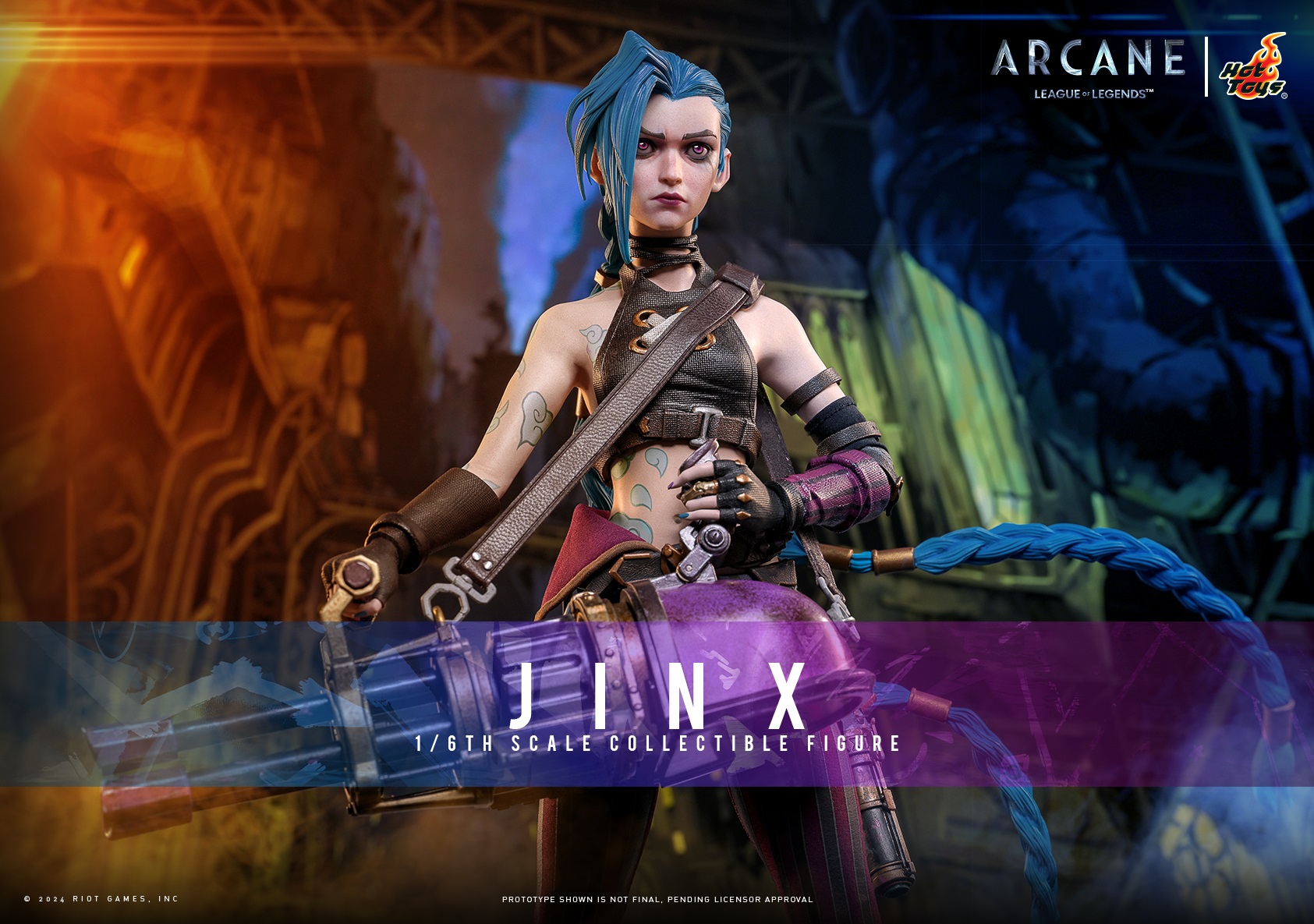 Hot Toys Arcane League of Legends Jinx Sixth Scale Figure: TMS137 ...