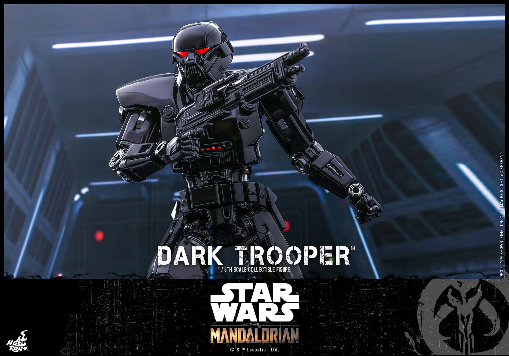 Hot Toys Star Wars: The Mandalorian Dark Trooper Television Masterpiece ...