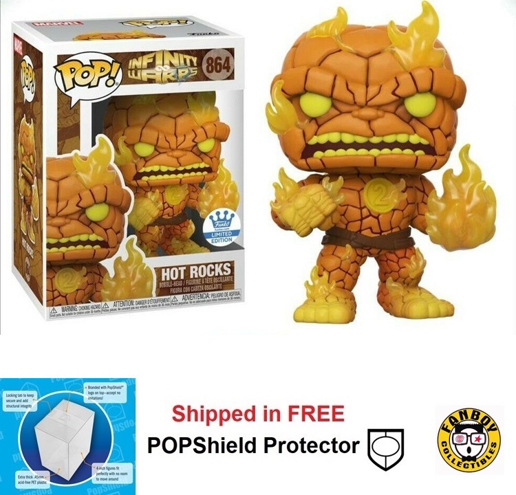 Funko POP Marvel Infinity Warps Hot Rocks #864 - Funko Exclusive ...