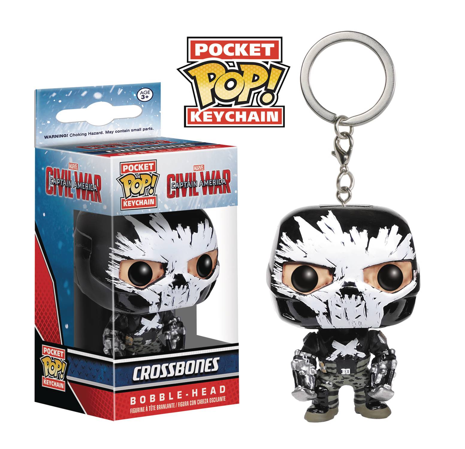 Funko Pocket POP Keychain Marvel Civil War Crossbones | Fanboy Collectibles