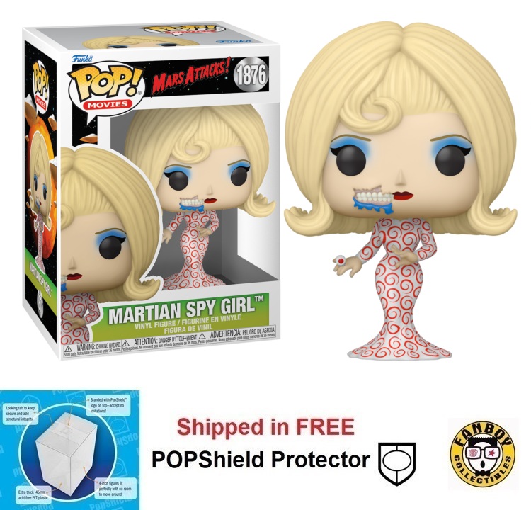 Funko POP Movies Mars Attacks Martian Spy Girl #1876 | Fanboy Collectibles
