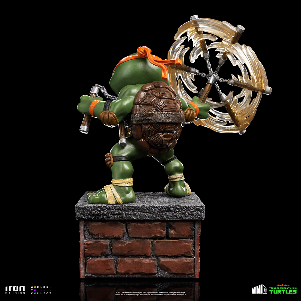 Iron Studios TMNT (Teenage Mutant Ninja Turtles) Mini Co Michelangelo ...