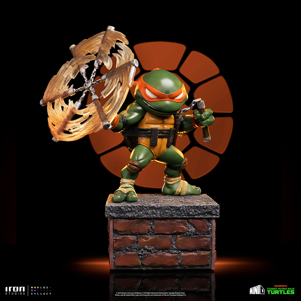 Iron Studios TMNT (Teenage Mutant Ninja Turtles) Mini Co Michelangelo ...