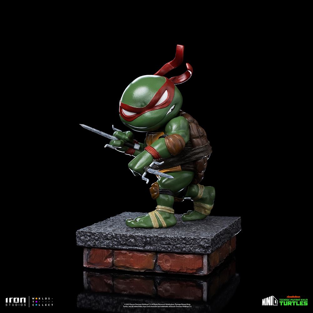 Iron Studios TMNT (Teenage Mutant Ninja Turtles) Mini Co Raphael Figure ...