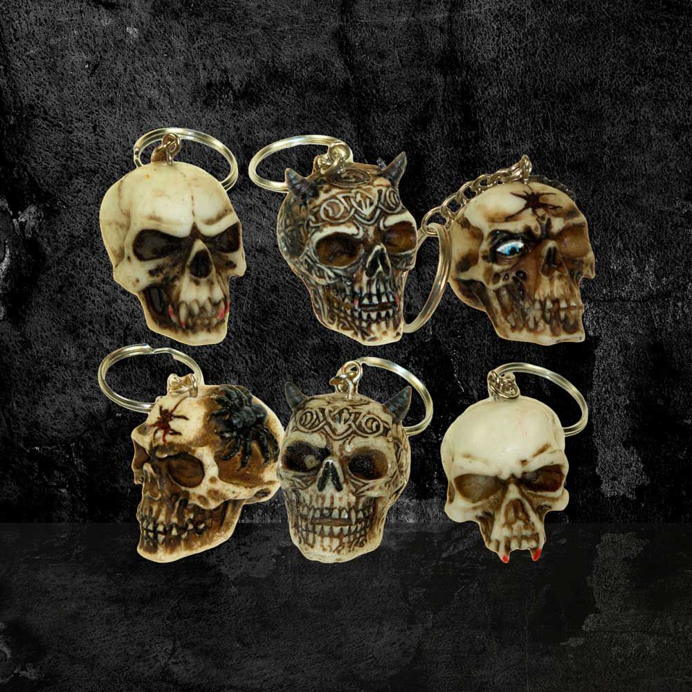 Nemesis Now Skull Keyrings (Pack of 6) | Fanboy Collectibles