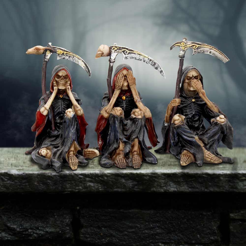 Nemesis Now Three Wise Something Wicked Reaper Figurines | Fanboy ...