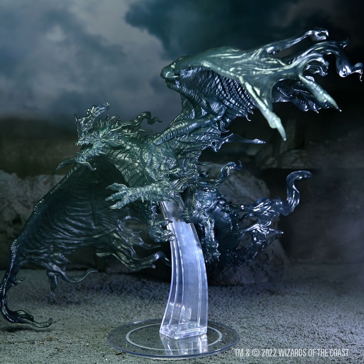 WizKids Dungeons & Dragons Icons of the Realms Adult Blue Shadow Dragon ...