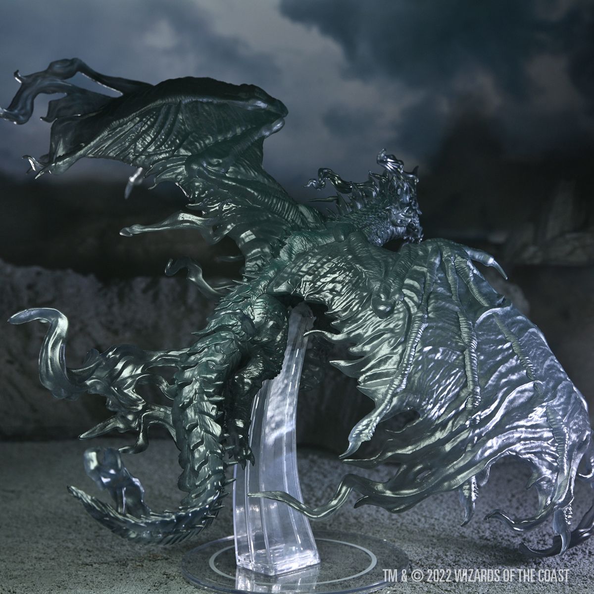 WizKids Dungeons & Dragons Icons of the Realms Adult Blue Shadow Dragon ...