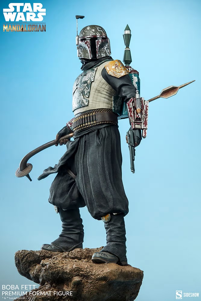 Sideshow Collectibles Star Wars: The Mandalorian Boba Fett Premium ...