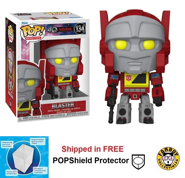 Funko POP Retro Toys Transformers Blaster #134 | Fanboy Collectibles