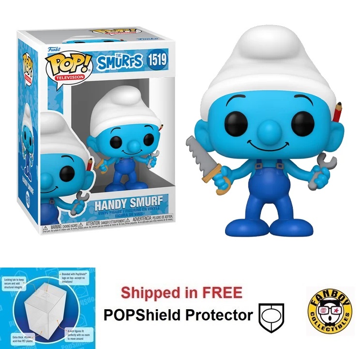 Funko POP TV Smurfs Handy Smurf #1519 | Fanboy Collectibles