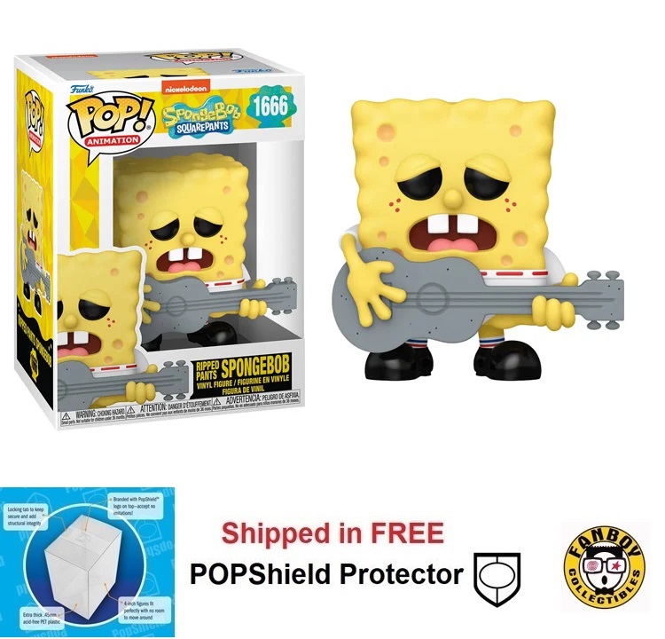 Funko POP Animation Spongebob Squarepants Ripped Pants Spongebob #1666 ...
