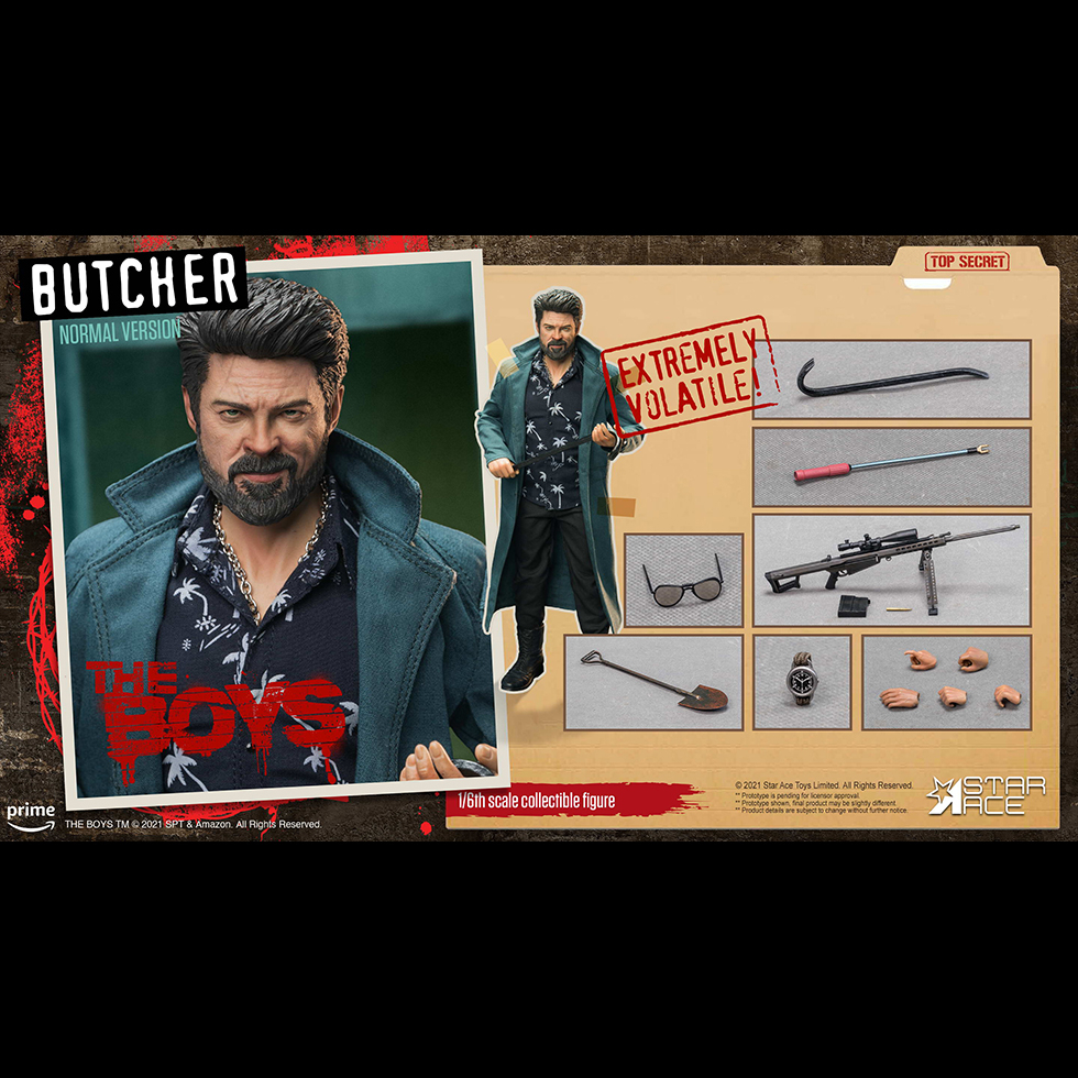 Star Ace Toys, The Boys, Billy Butcher, Deluxe, Sixth Scale Figure ...