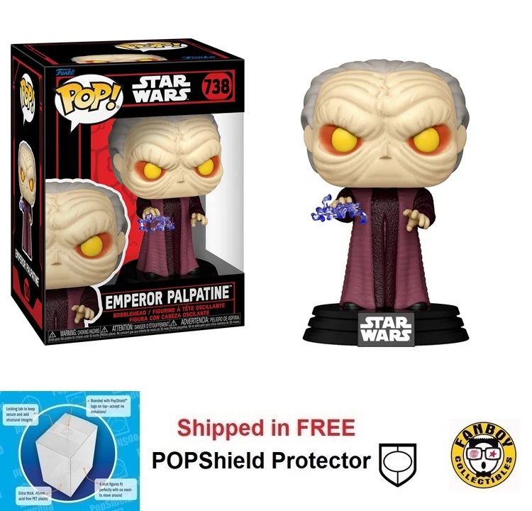 Funko POP Star Wars Dark Side Emperor Palpatine #738 | Fanboy Collectibles