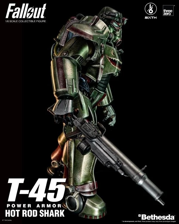 ThreeZero Fallout T-45 Hot Rod Shark Power Armor Sixth Scale Figure ...