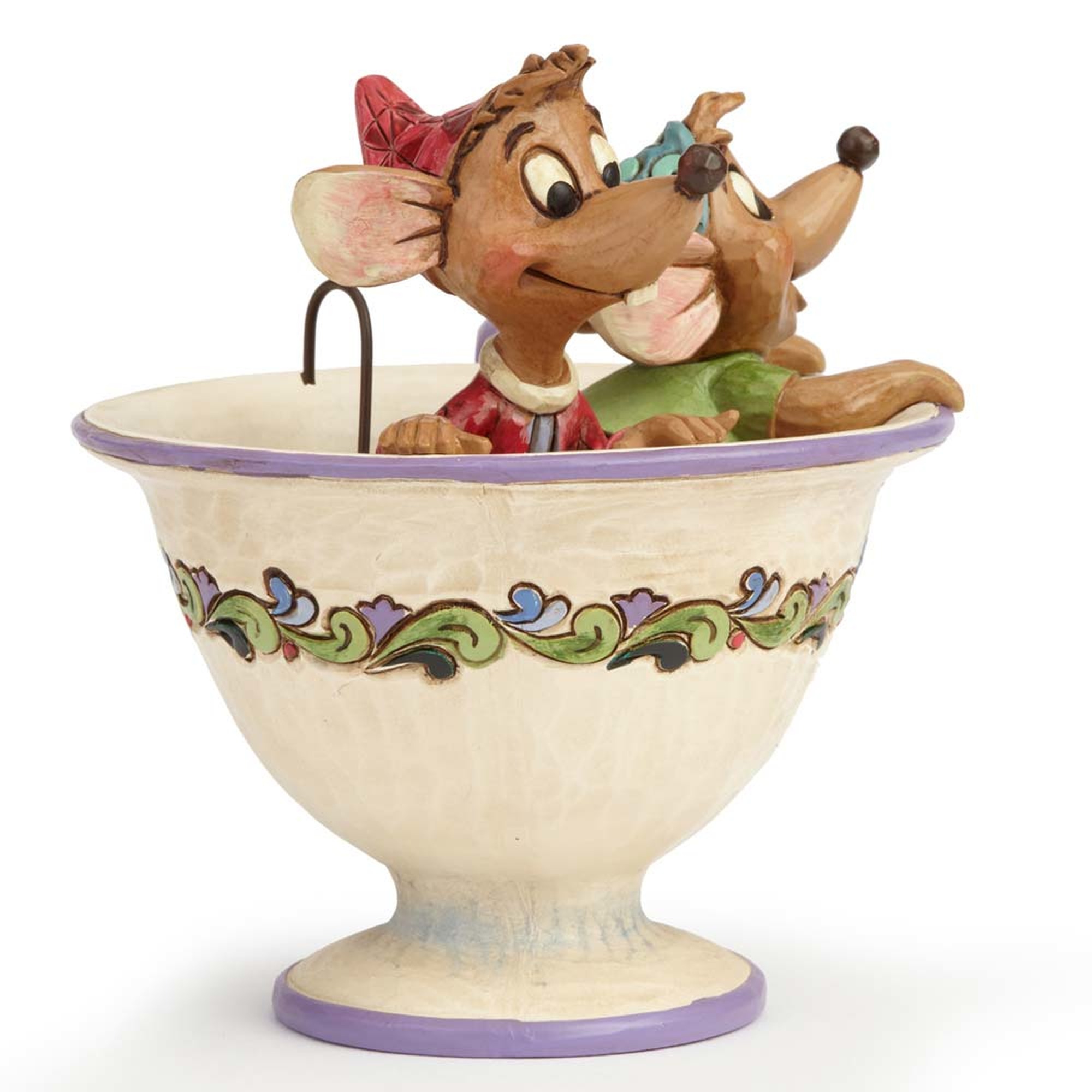 Disney Traditions Cinderella Jaq & Gus in Tea Cup Statue | Fanboy ...