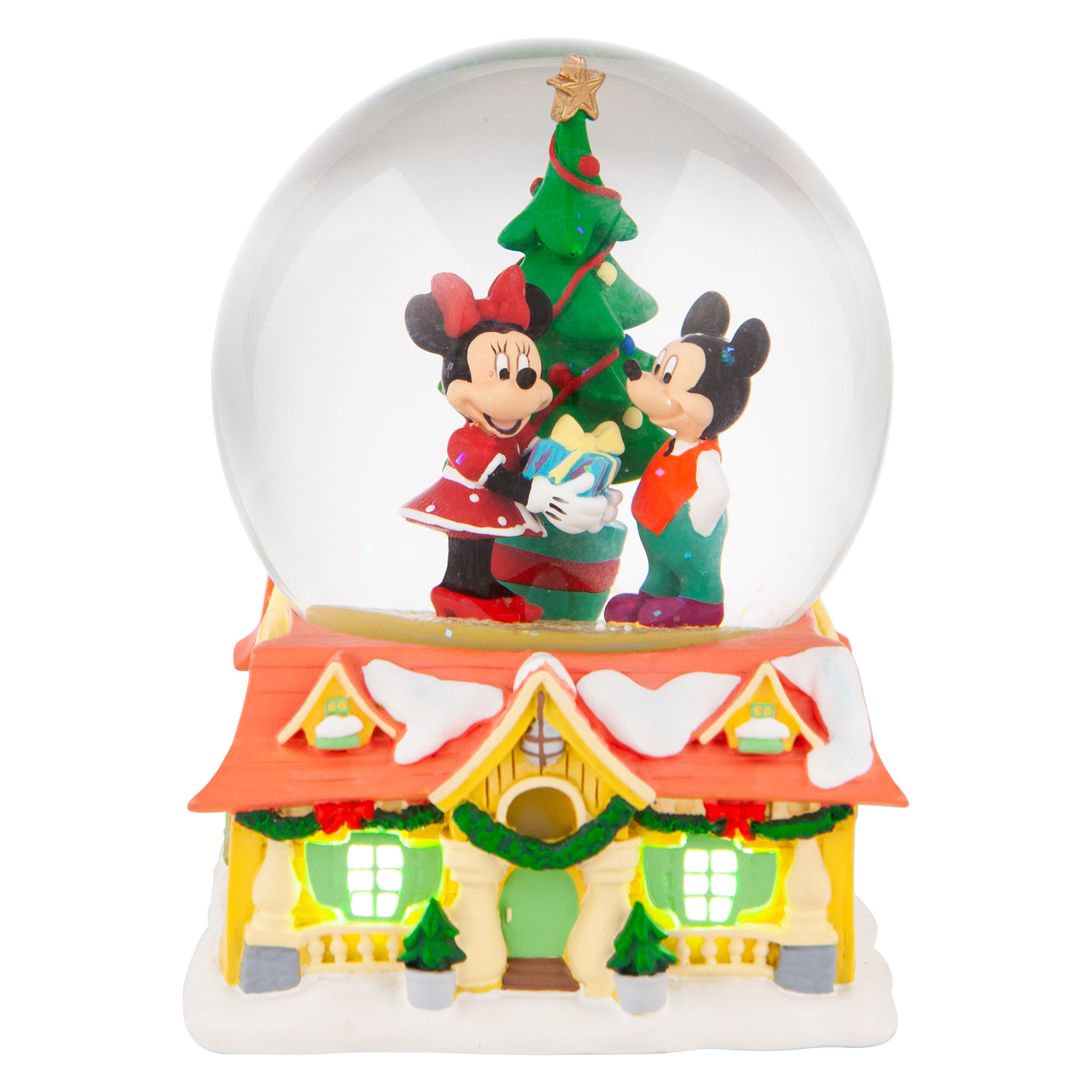 Department 56 Disney Mickey Mouse and Minnie Mouse Light Up Waterball ...
